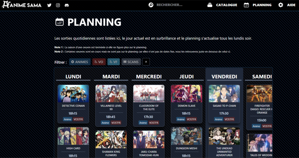 La Nouvelle Adresse d'Anime Sama en 2024