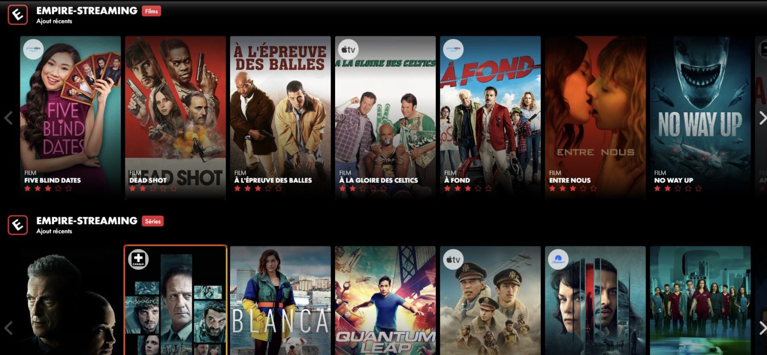 👉Empire Streaming bloqué ? Voici la nouvelle adresse (2024)