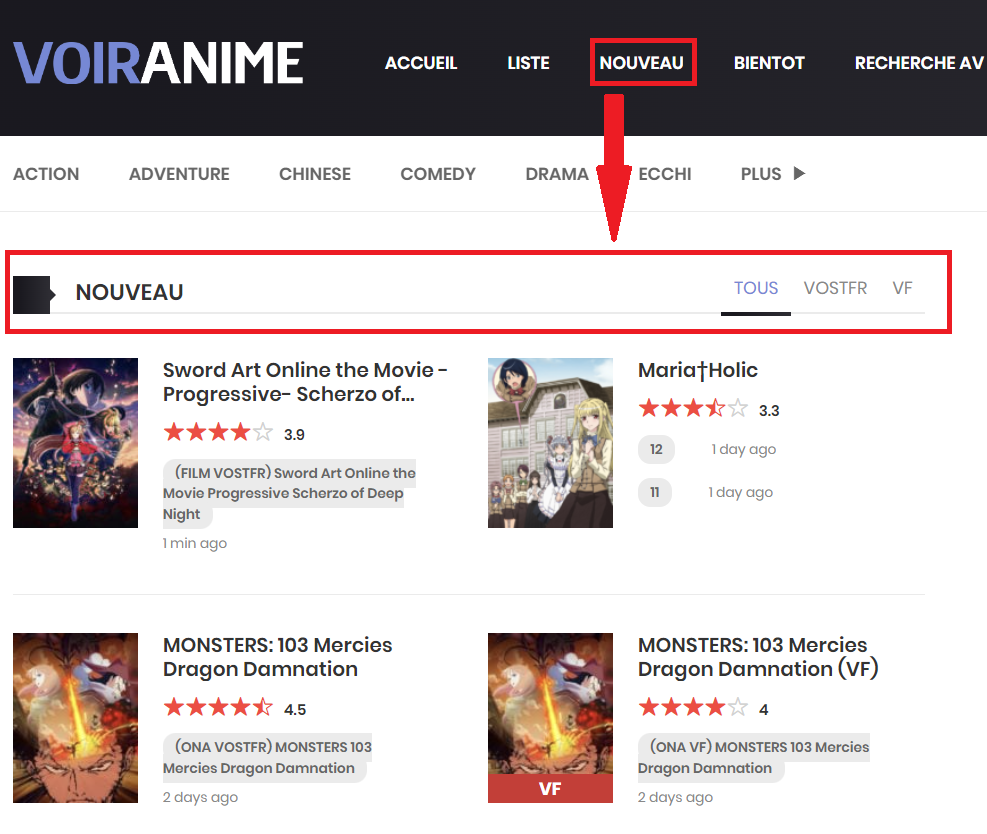 Voiranime : la nouvelle adresse du site (2024) 🤩