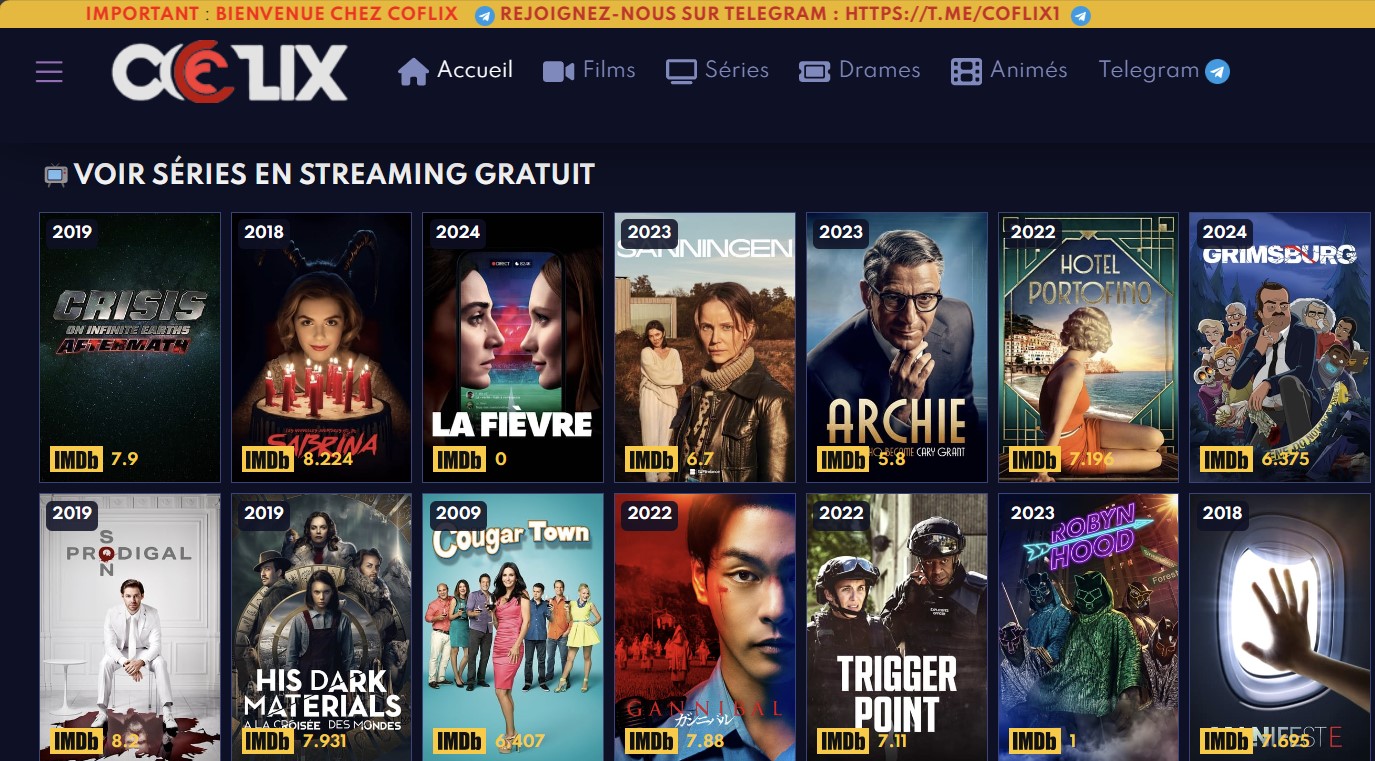 👉Coflix : la bonne adresse pour accéder au site